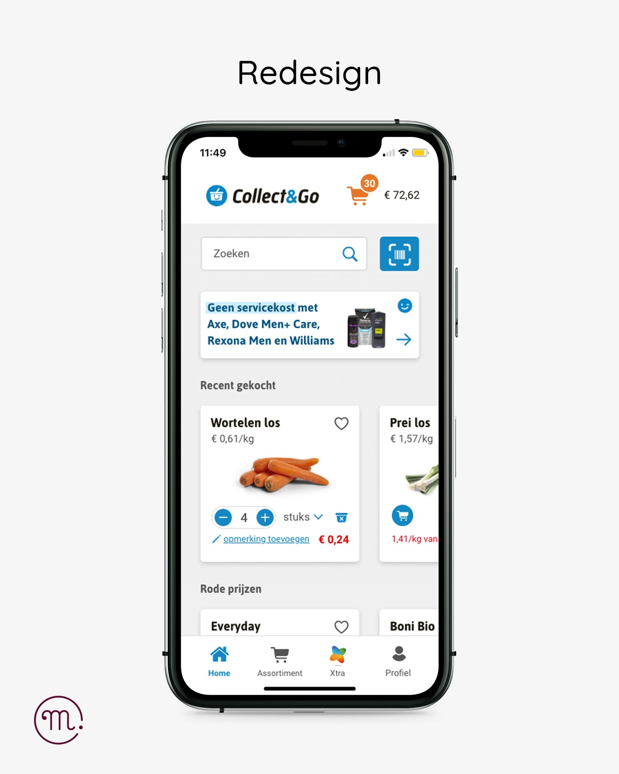 Redesign project ux & ui | Marie Van Landuyt